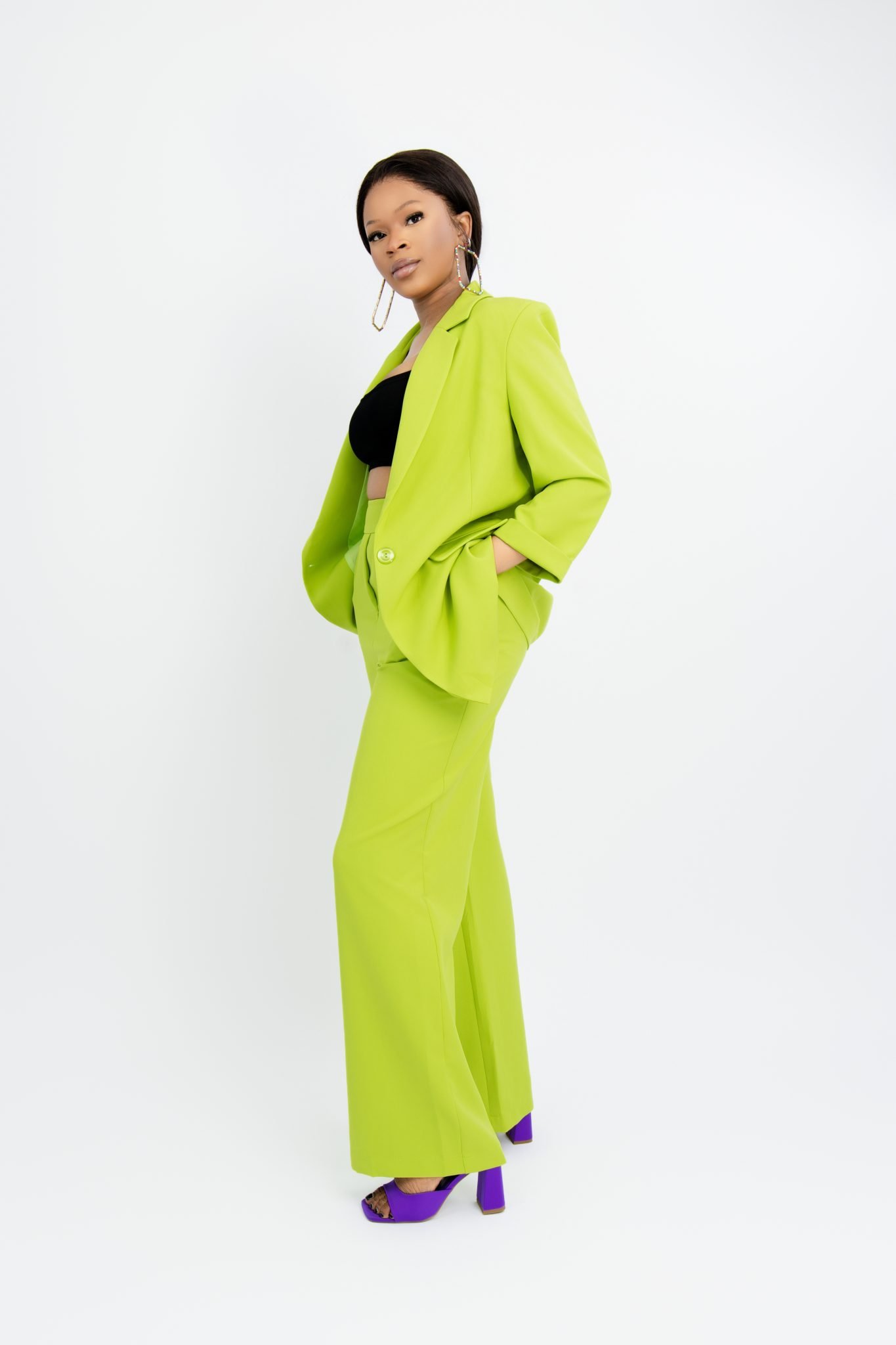 Neon Blazer Suit – FabulousCloset
